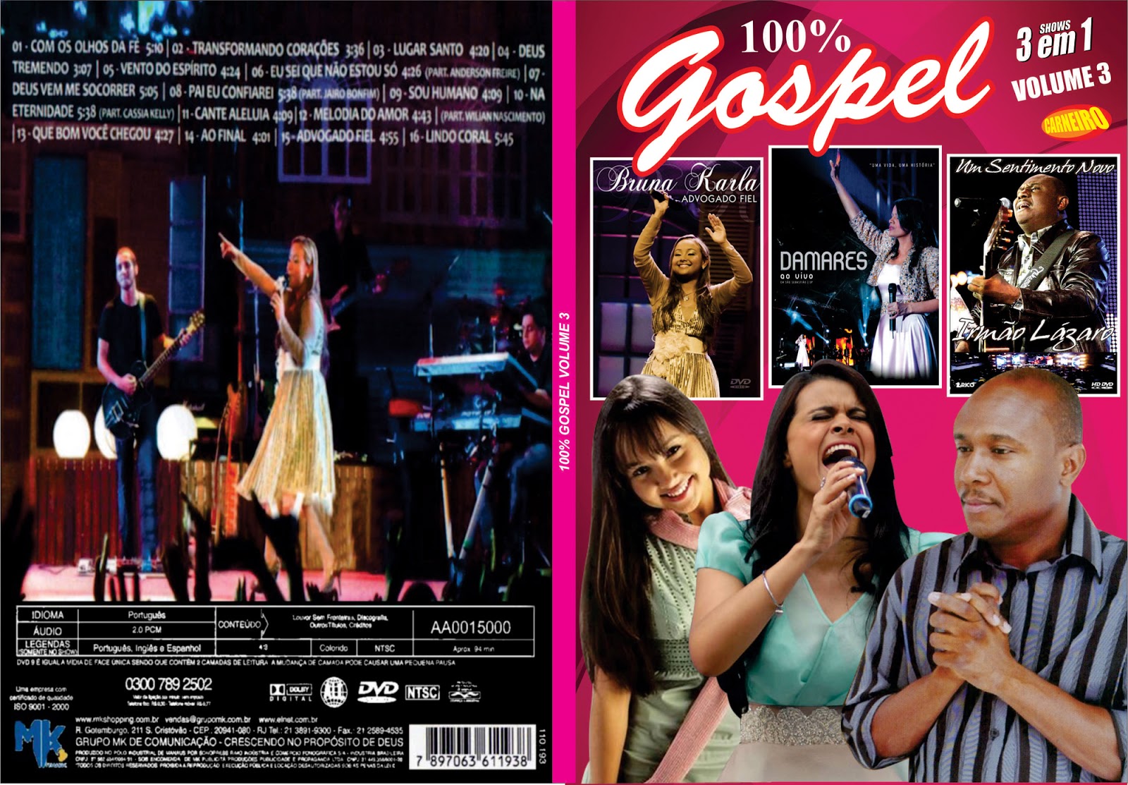 { Acervo Cds Mania capas em Cds, mp3 e shows }: 100%gospel vol.3