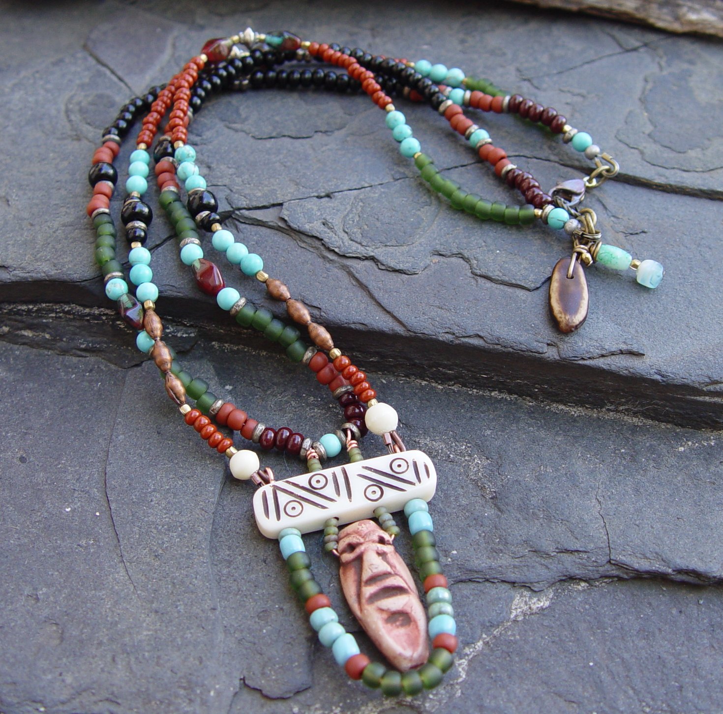 Jean A. Wells Handcrafted Artisan Jewelry: Easter Island Necklace