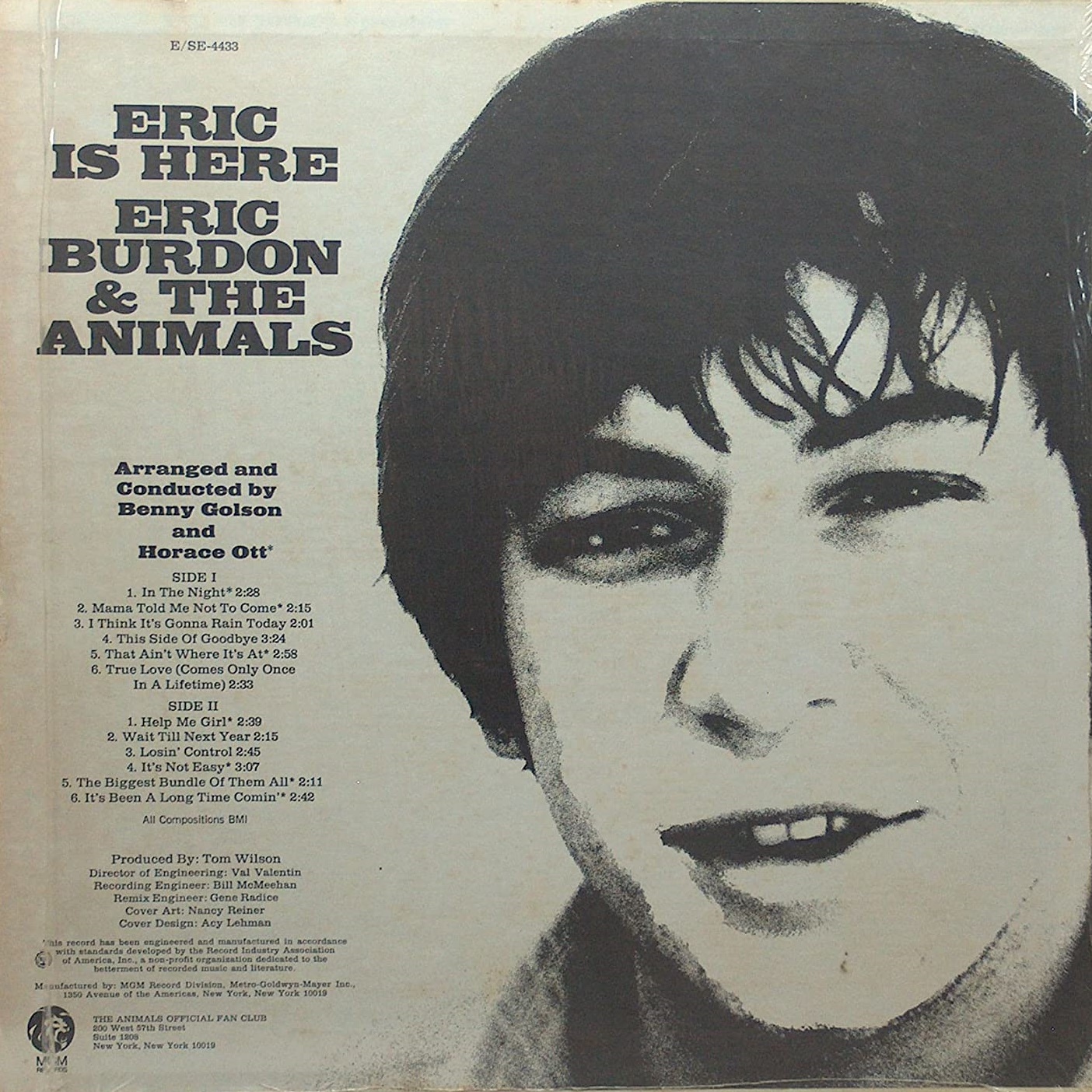 Classic Rock Covers Database: The Animals - Eric Is Here (1967)