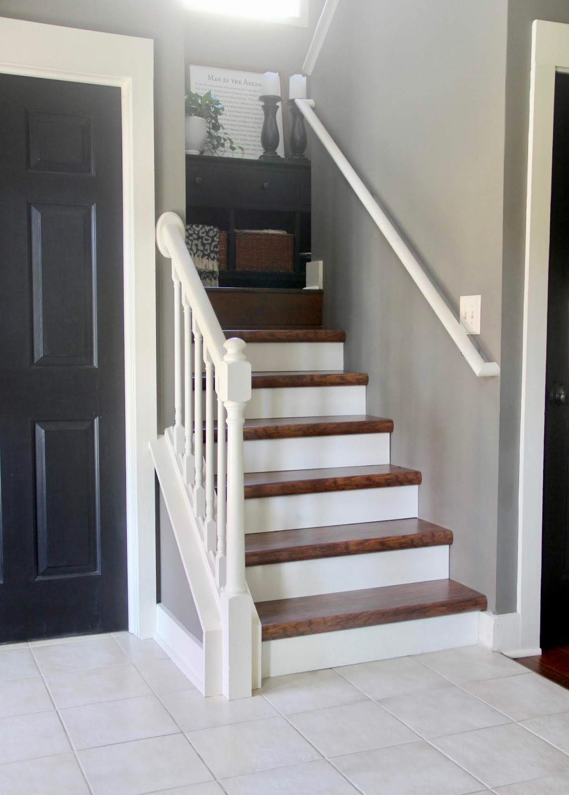 The Yellow Cape Cod: DIY Staircase Makeover Tutorial With Cap A Tread ...
