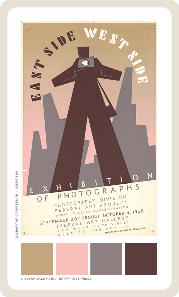 Little Sunny Studio: Color Palettes: Historic Silkscreen Posters, "East ...