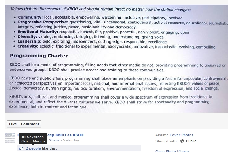 Save KBOO from Save KBOO: Comrade Kate Welch Opens KKK Facebook Profile ...