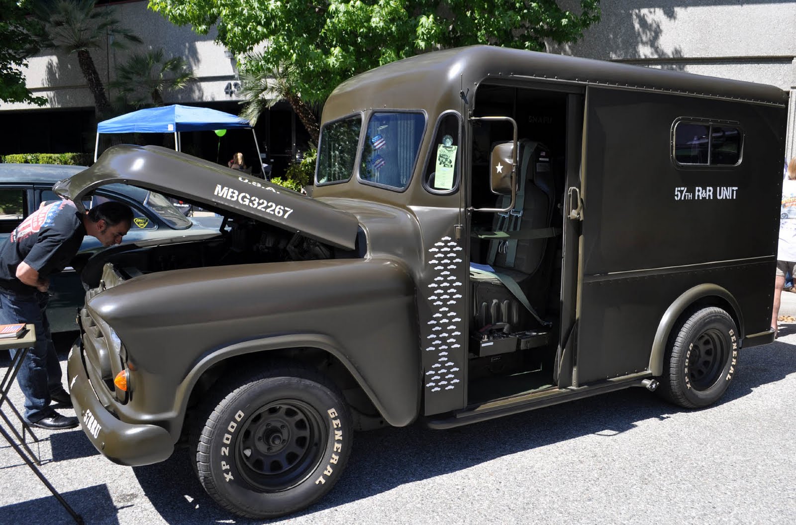 Just A Car Guy: 1957 Chevy delivery van dedicated to a Marine fallen in ...