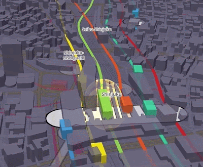 Map of the Week: Tokyo Trains in 3D