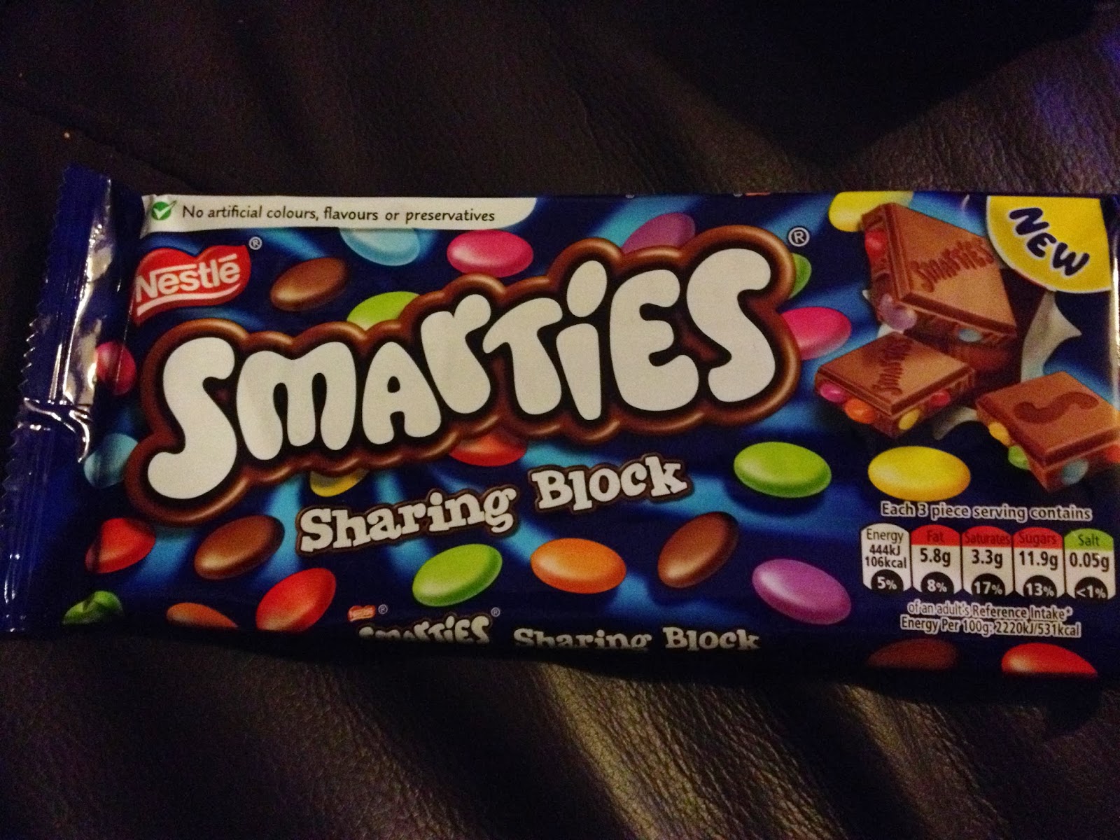 A Review A Day: Today's Review: Smarties Chocolate Bar