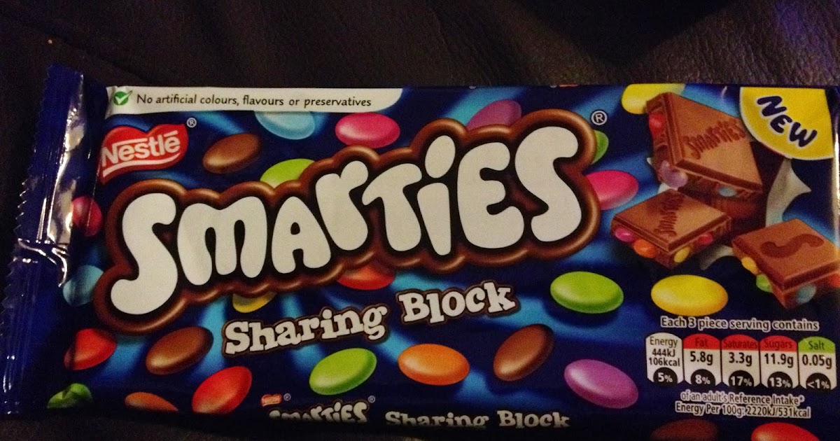 A Review A Day: Today's Review: Smarties Chocolate Bar