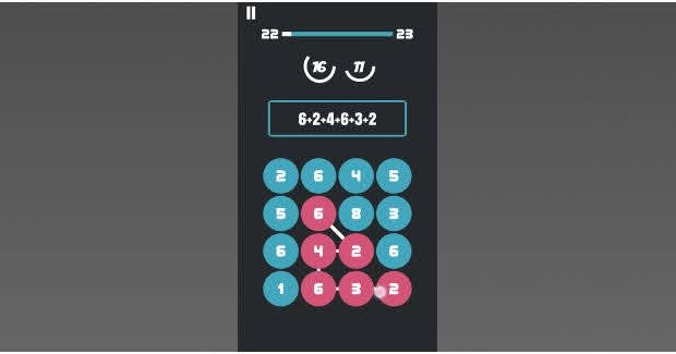 Connect to sum - Dots and numbers