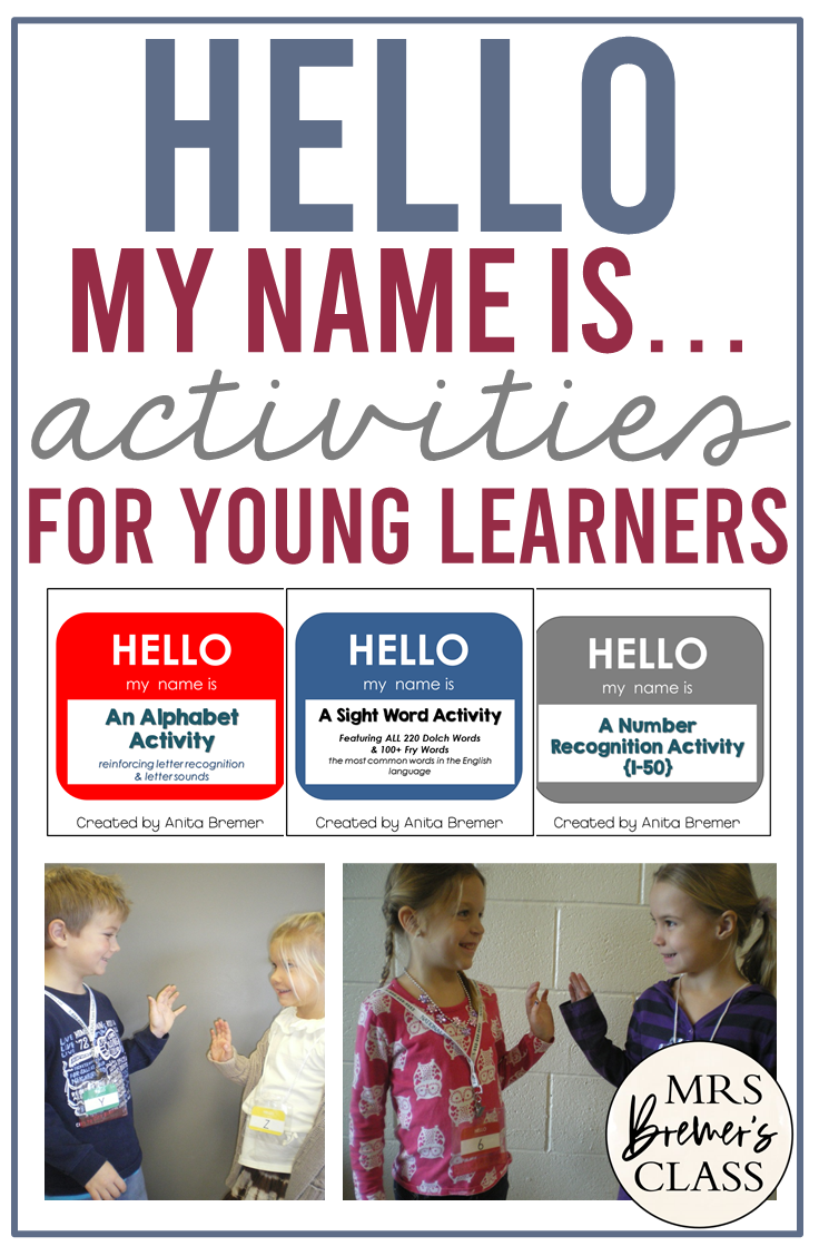 Hello My Name Is... | Alphabet, Number Recognition, and Sight Word ...