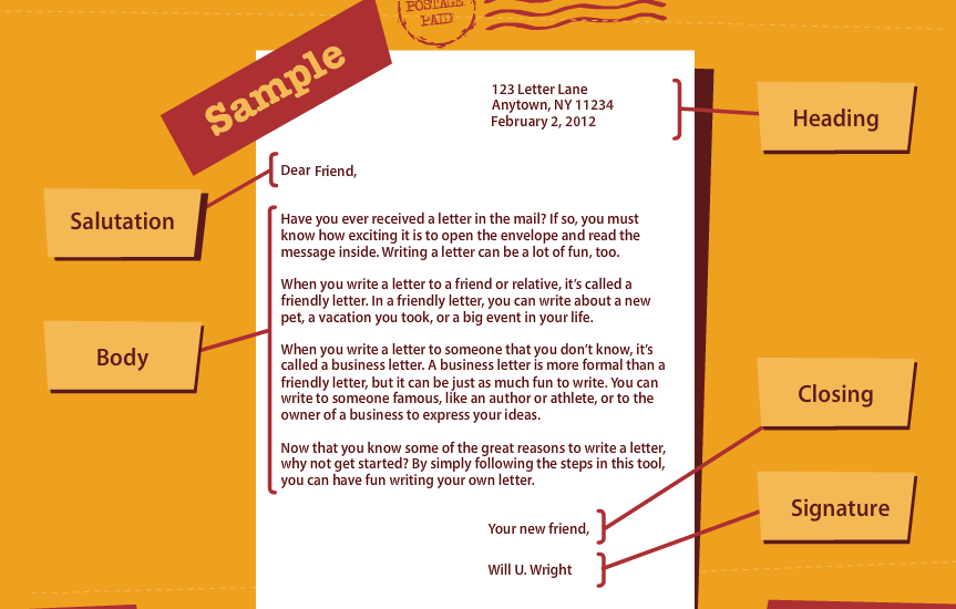 Proper Personal Letter Format - Birthday Letter