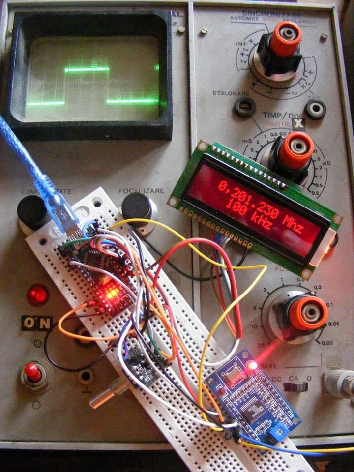 Arduino tehNiq: Signal generator with AD9850 and Arduino