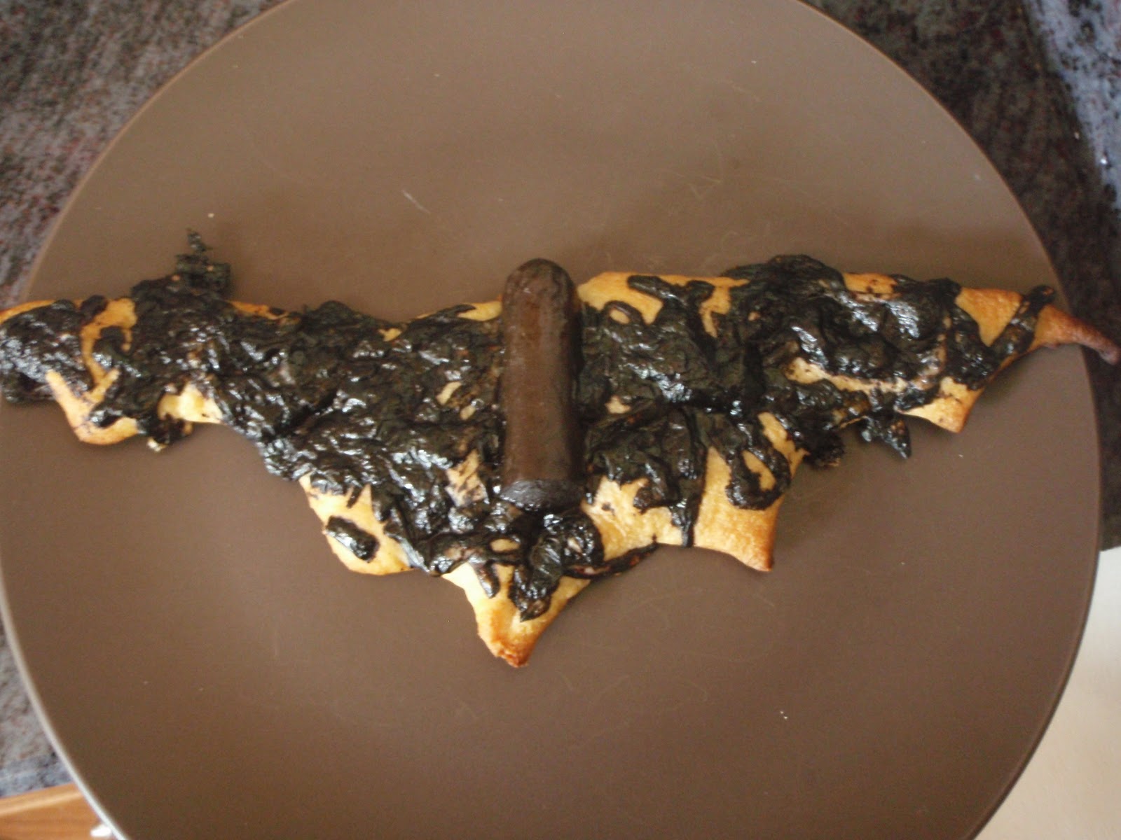 Fun Food Ideas: Crescent Roll Bat Hot Dog