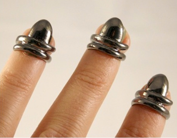 If It's Hip, It's Here (Archives): Metal Jewelry For The Tips Of Your ...