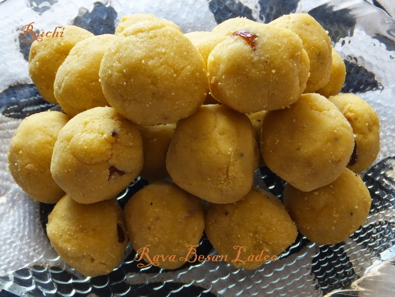 Ruchi: Rava Besan Ladoo