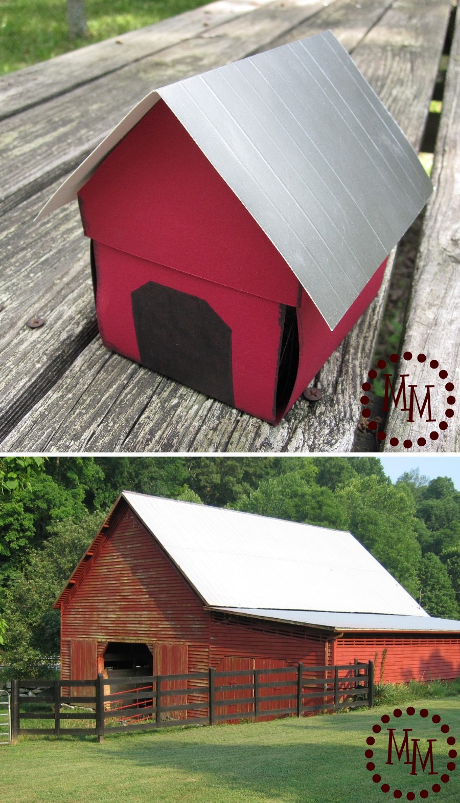 Exploding Barn Box Scrapbook Album - The Scrap Shoppe