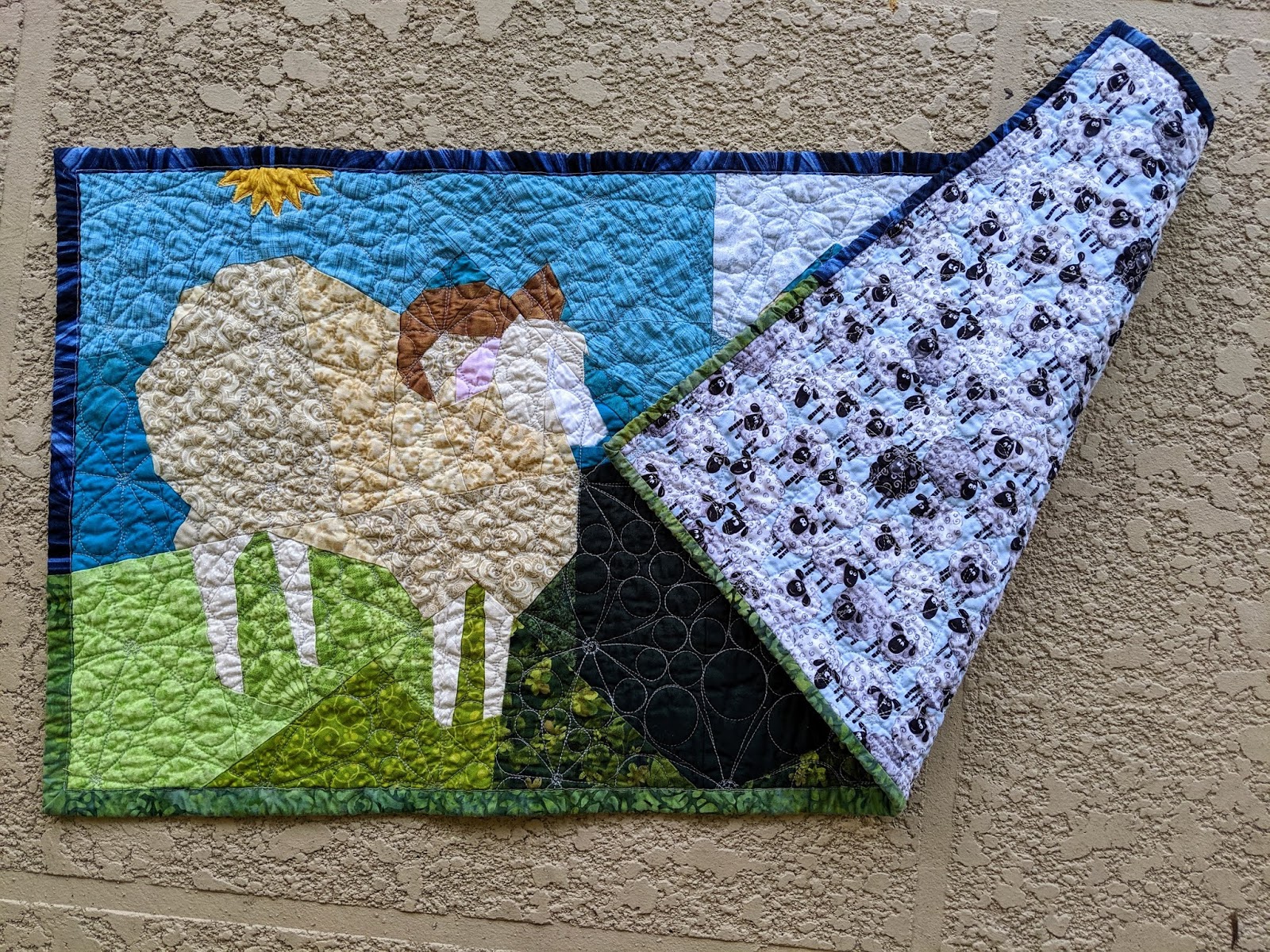 Sheep Quilted Wall Hanging