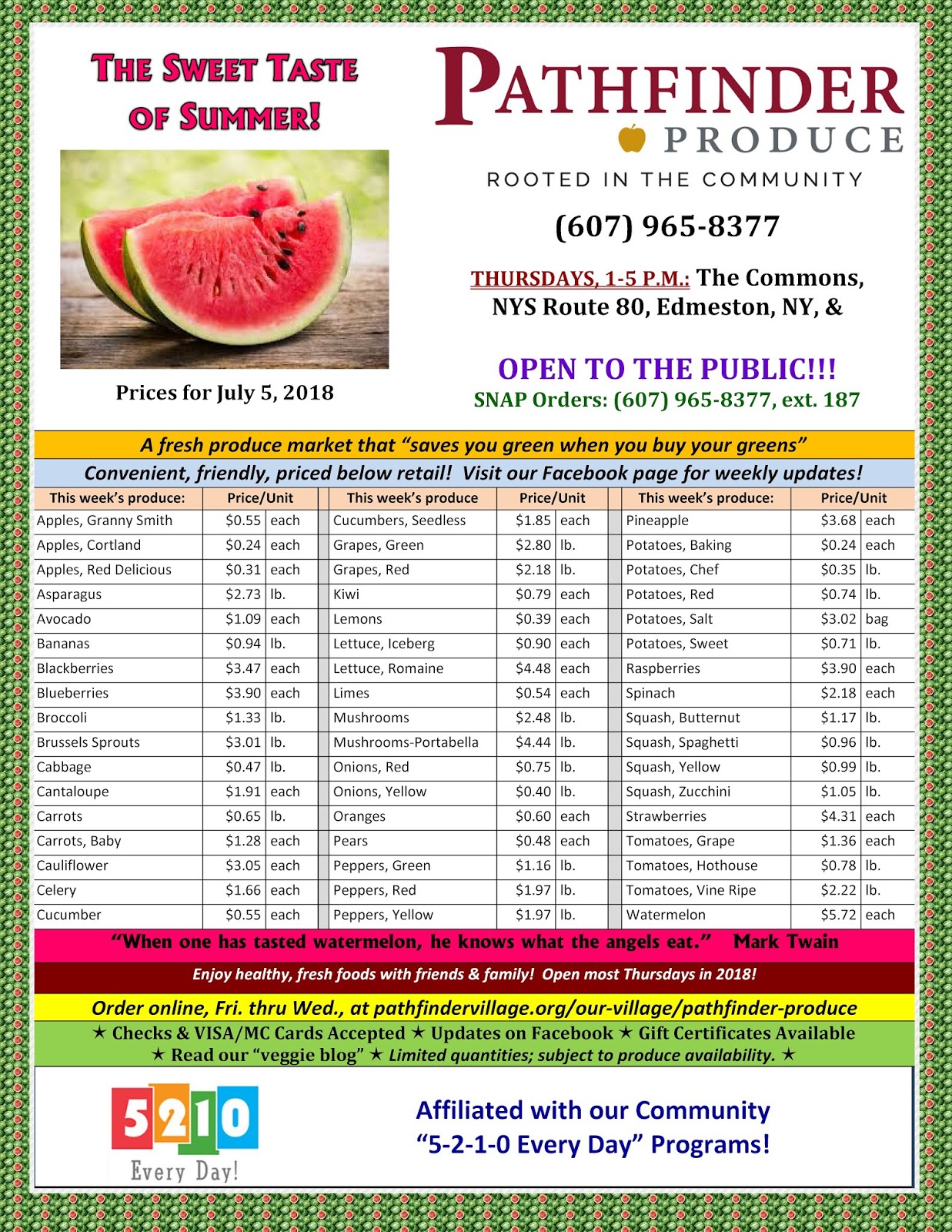 Pathfinder Produce Blog: Wild about Watermelon!