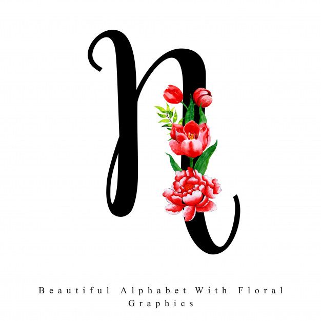 Beautiful Alphabet Letter Designs N - Birthday Letter