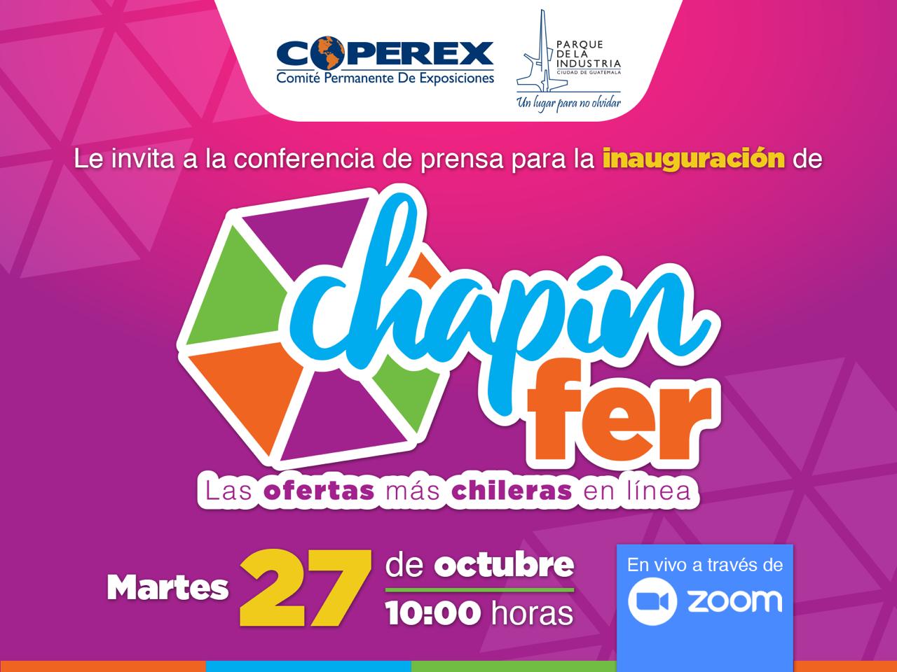 COPEREX INAUGURA LA PRIMERA FERIA COMPLETAMENTE DIGITAL: “CHAPÍNFER
