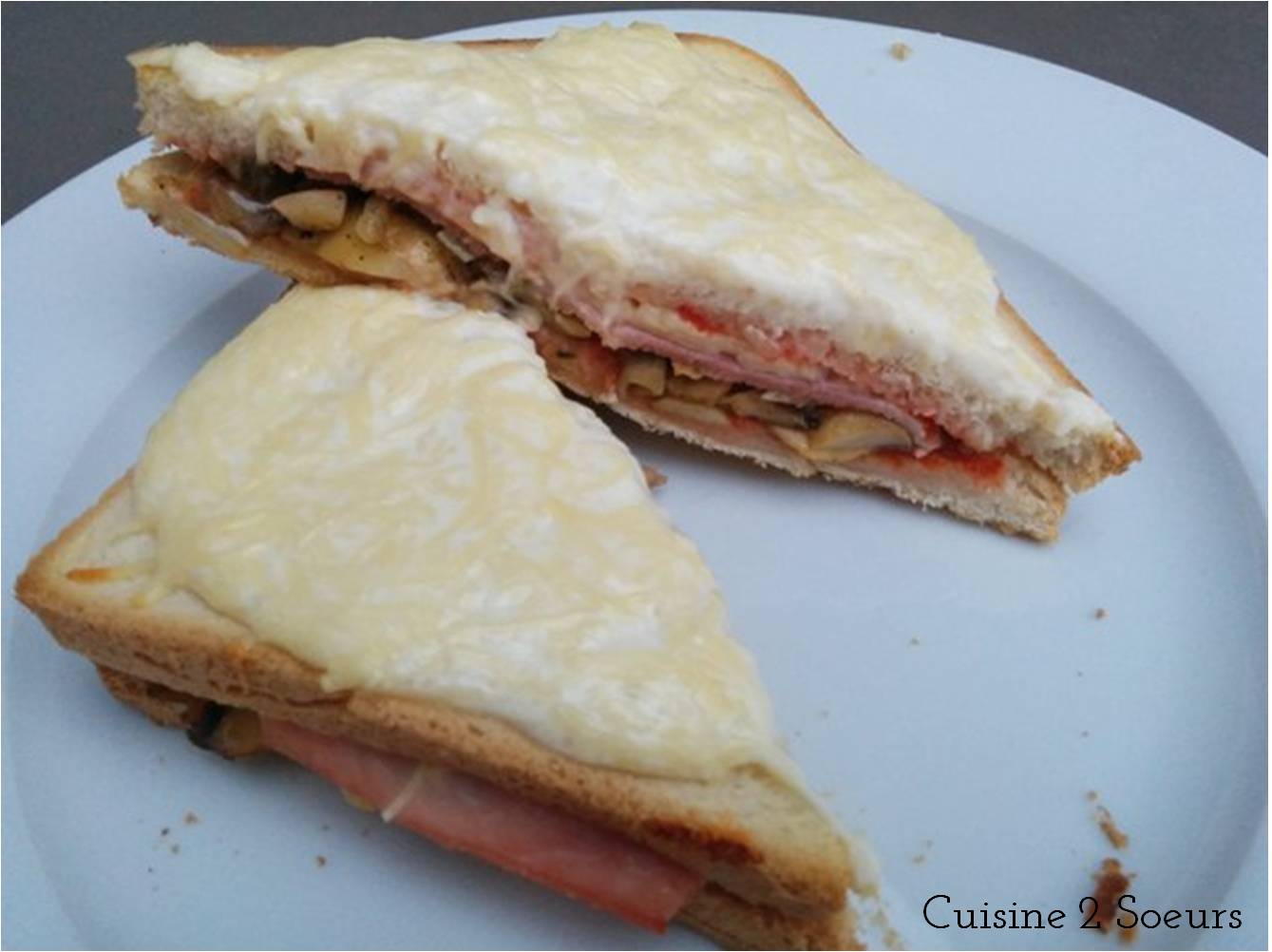 Cuisine 2 Soeurs: Croque-pizza