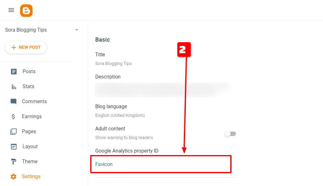 How To Add or Change Favicon In Blogger Blogs - 2020 (New Dashboard ...