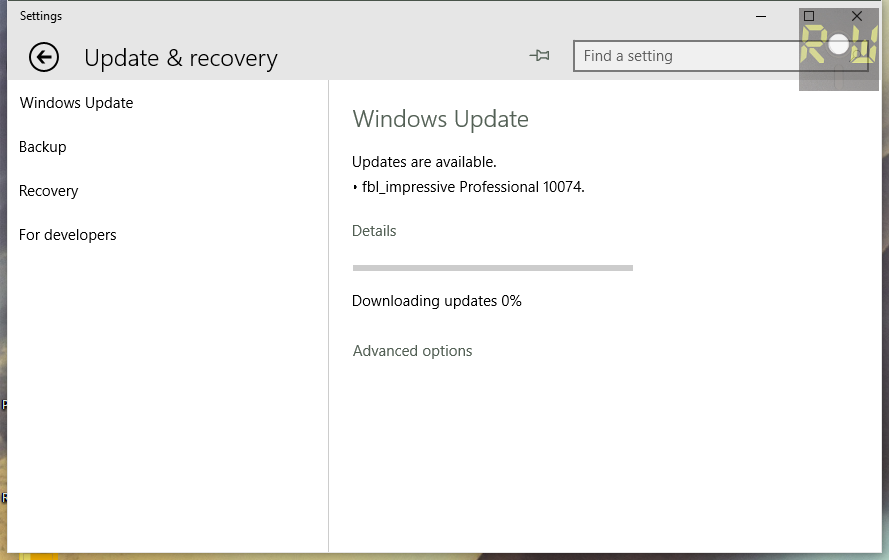 Saiu o Windows 10 Build 10074