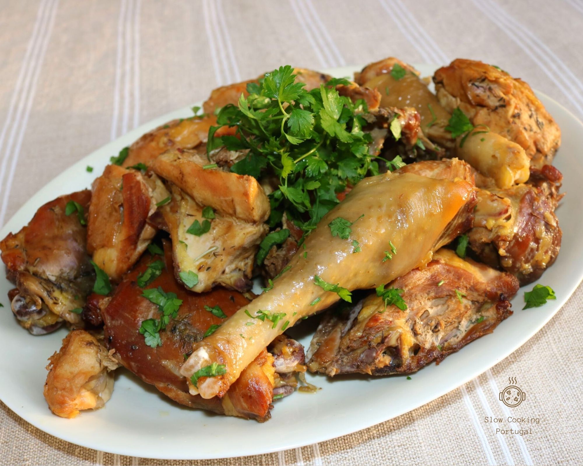Frango Estufado Na Slow Cooker