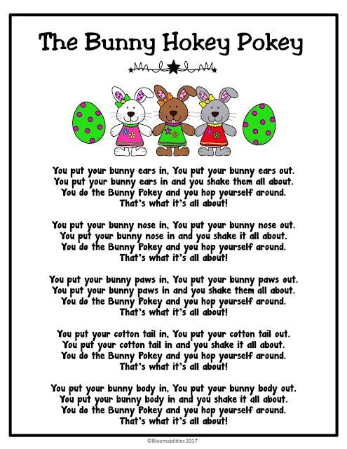 First Grade Bloomabilities: The Bunny Hokey Pokey