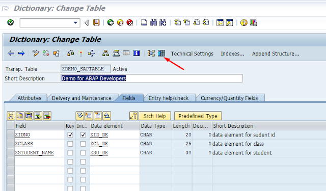 Step by Step Tutorial on Creating Table in SAP ABAP