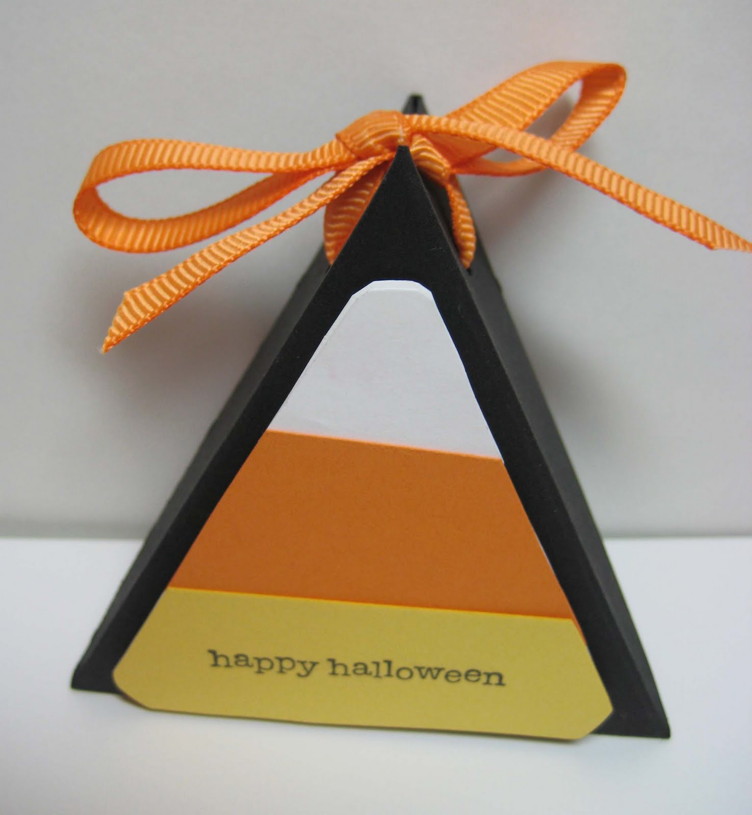 Danee's Stampin' Delights: Triangle Candy Corn Box