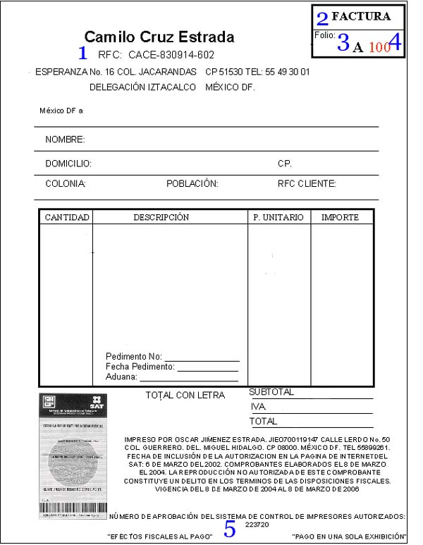 Comprobantes Fiscales: COMPROBANTES FISCALES