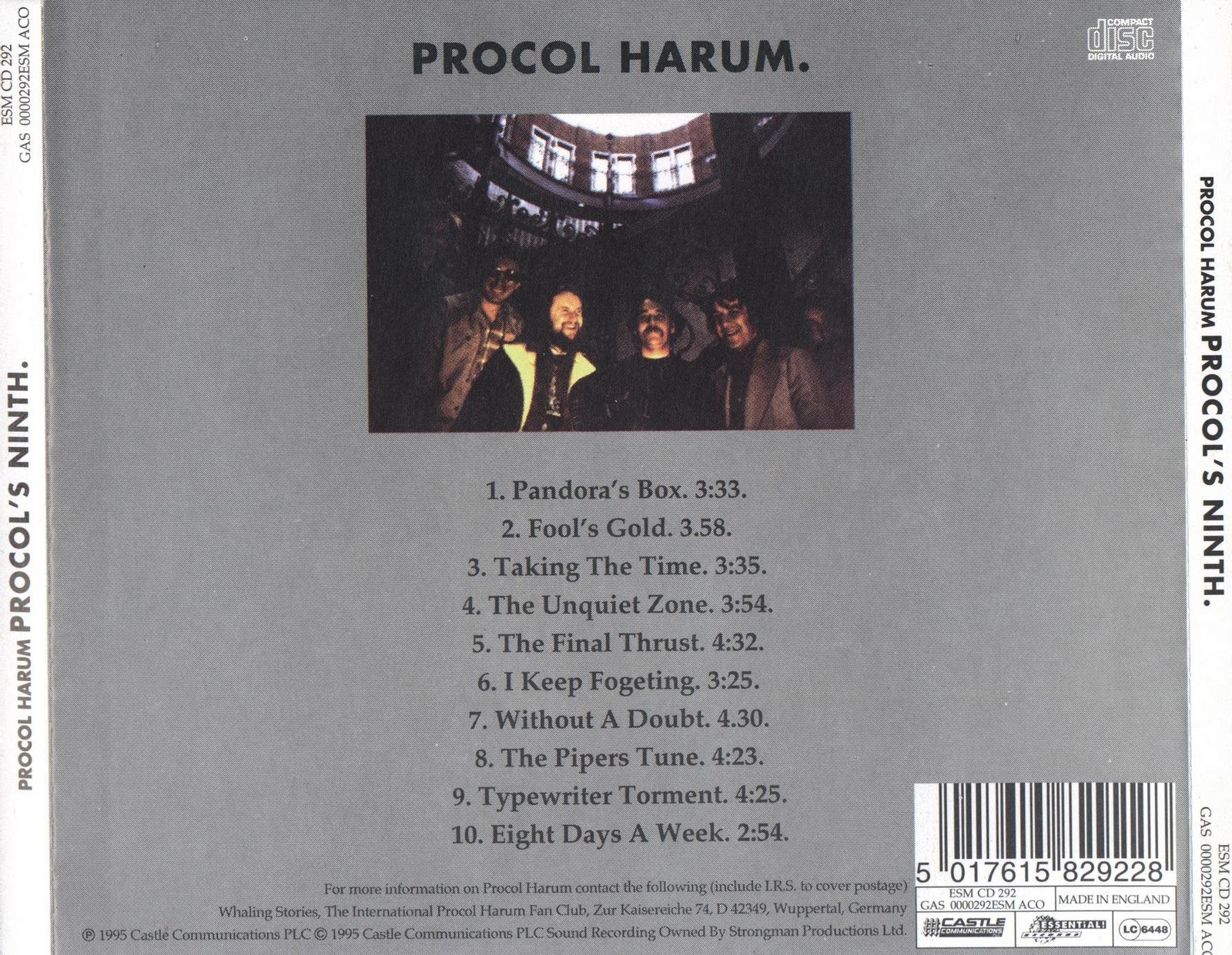Classic Rock Covers Library : Procol Harum