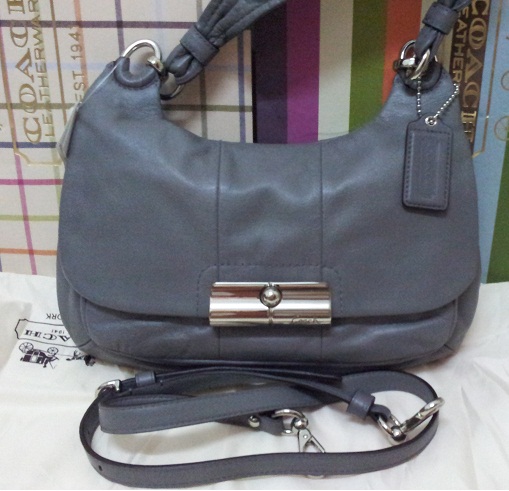 MAD FOR COACH: COACH Kristin Gray Leather Hippie Convert Cross Body ...