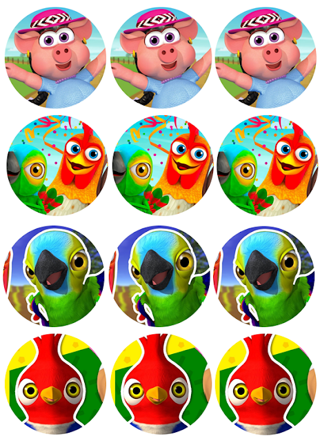 Kits imprimibles gratis : Toppers granja de Zenón