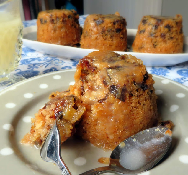 Prune & Walnut Puddings with a Lemon Sauce | The English Kitchen