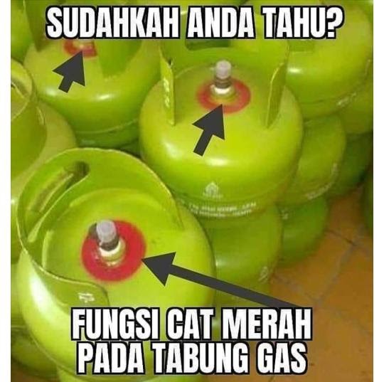 Fungsi Lingkaran Merah Pada TABUNG GAS 3 KG | KADUNGORA INFO