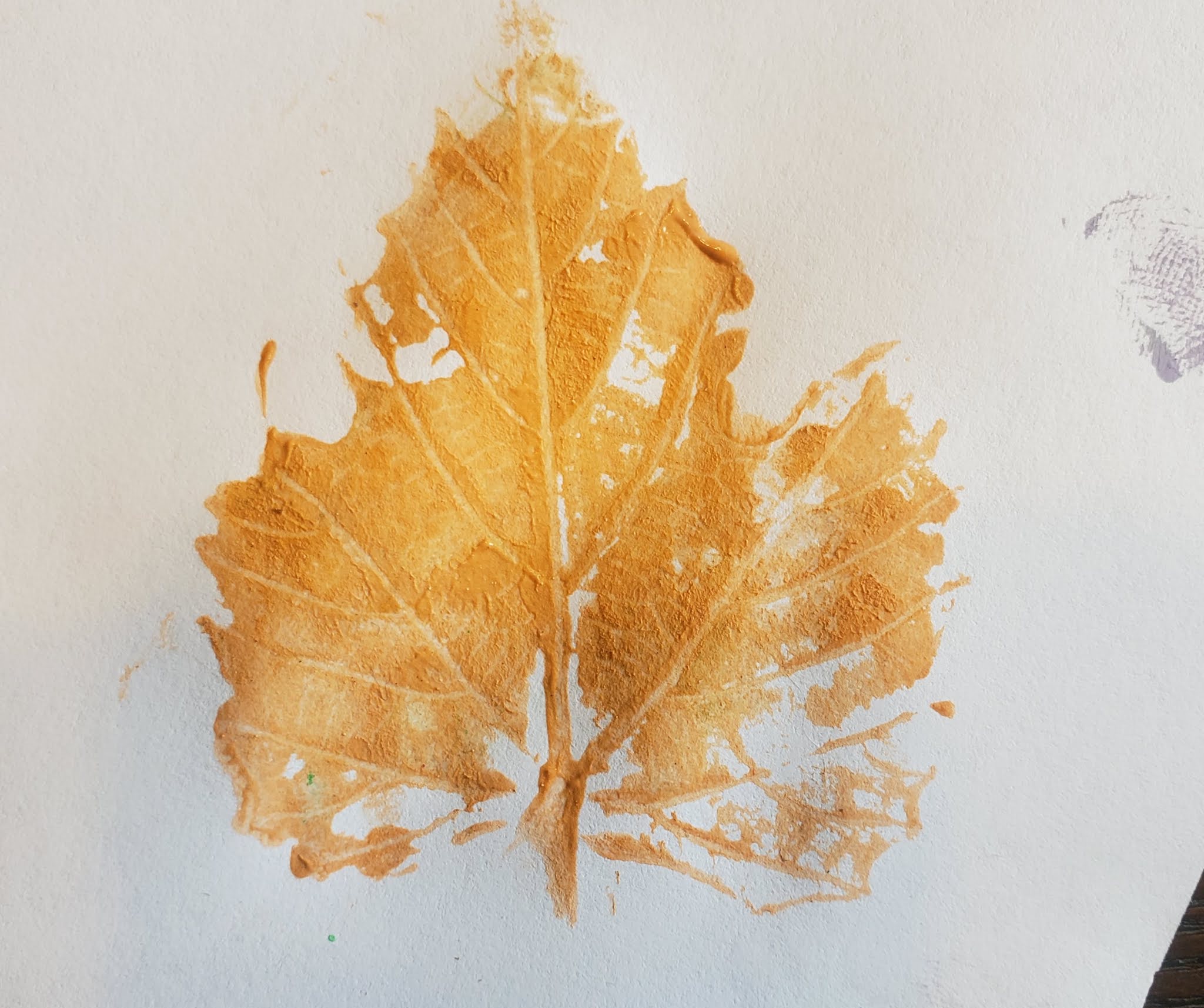 Nature Stamping- A Simple Nature Craft for Kids