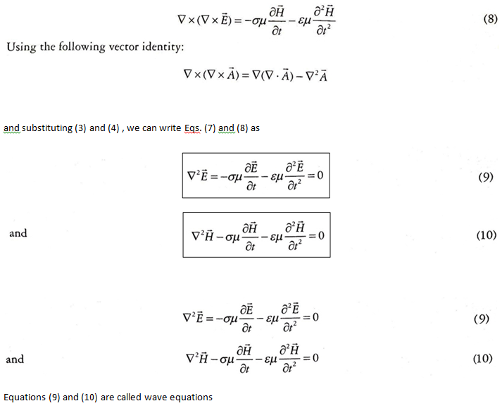 Physics Notes: Wave Equation, Electromagnetic