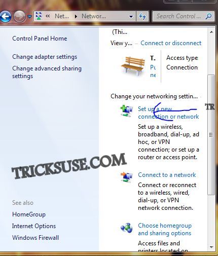 Inspiration : How to create Dial-up connection on my windows 7 screenshot