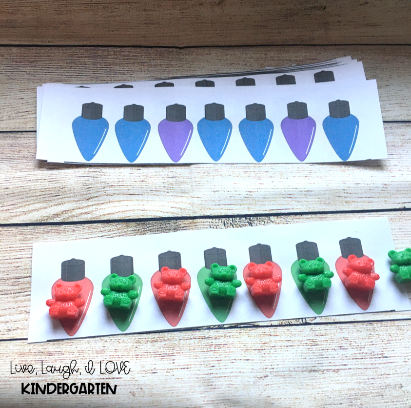 You can add colored manipulatives and match or extend each pattern with ...