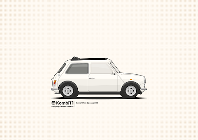KombiT1: Mini Rover Seven 2000 Vector flat design