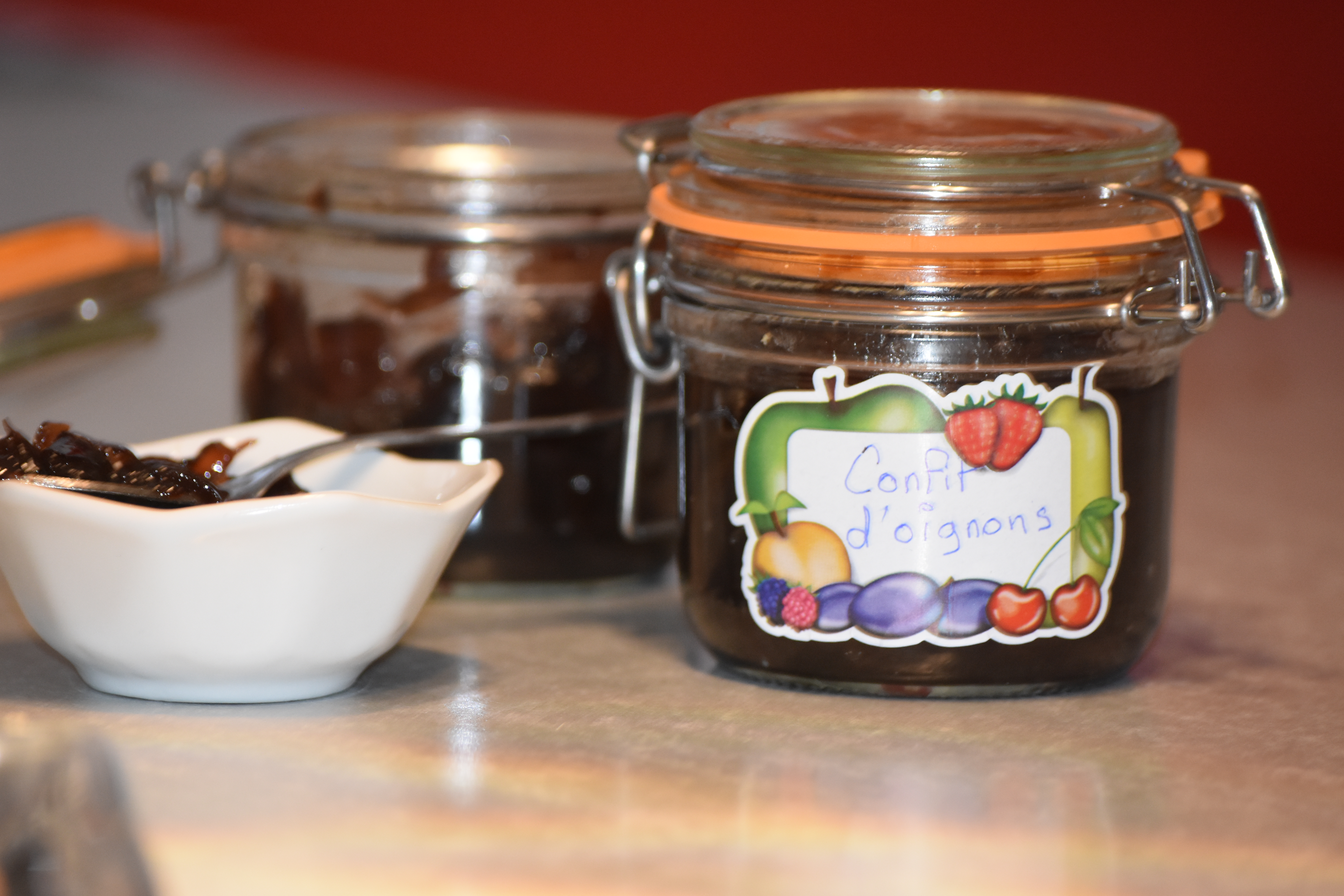 CONFIT D'OIGNONS ROUGES MAISON