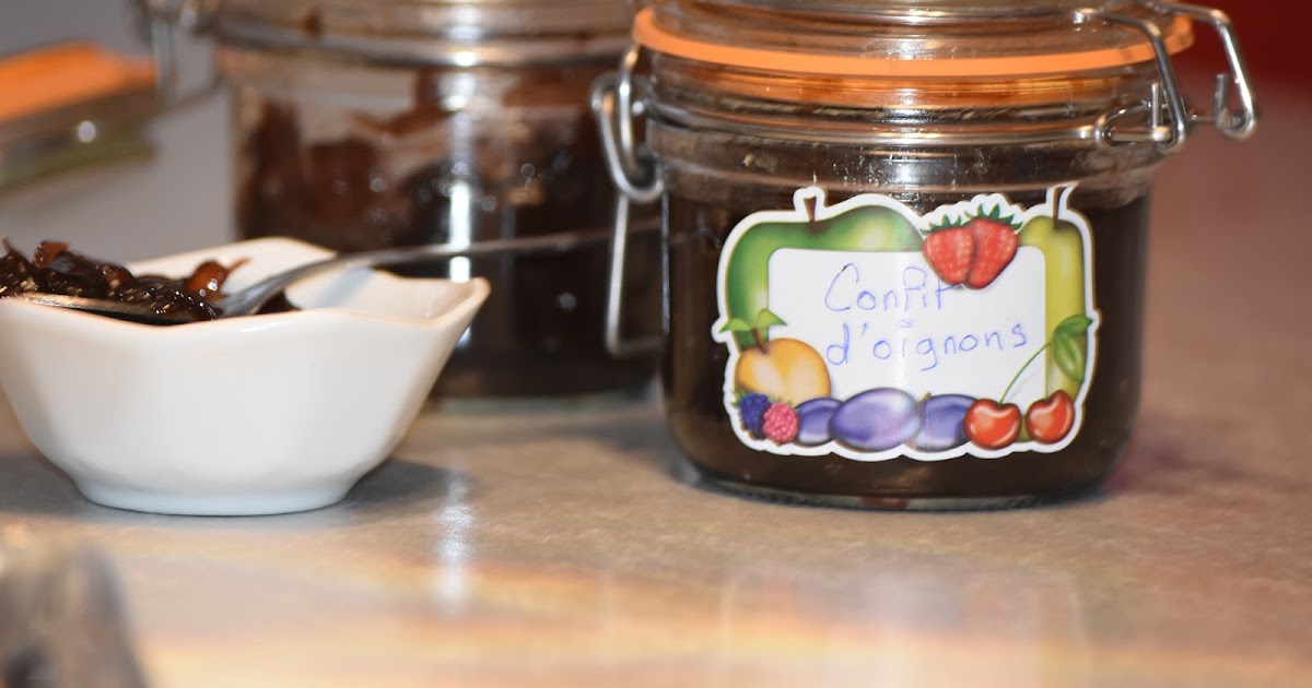 CONFIT D'OIGNONS ROUGES MAISON