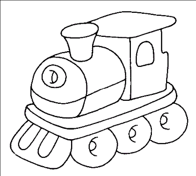 Tren para colorear y pintar - COLOREA TUS DIBUJOS