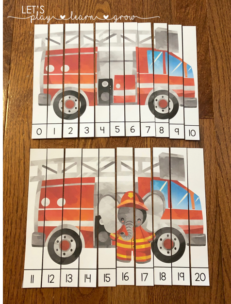 Fire Safety Centers for Preschool and Kindergarten | Lets Play.Learn.Grow