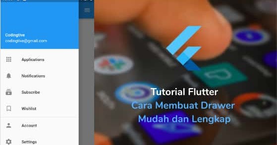 Tutorial Flutter Cara Menciptakan Drawer Gampang Dan Lengkap - Seni Coding