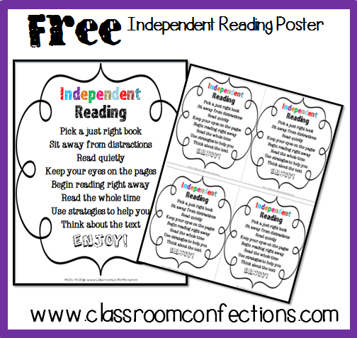 FREE Independent Reading Poster |Classroom Activities: Social Studies ...