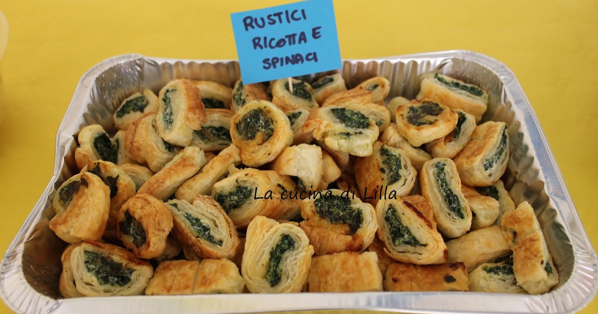 Finger food: Rustici ricotta e spinaci