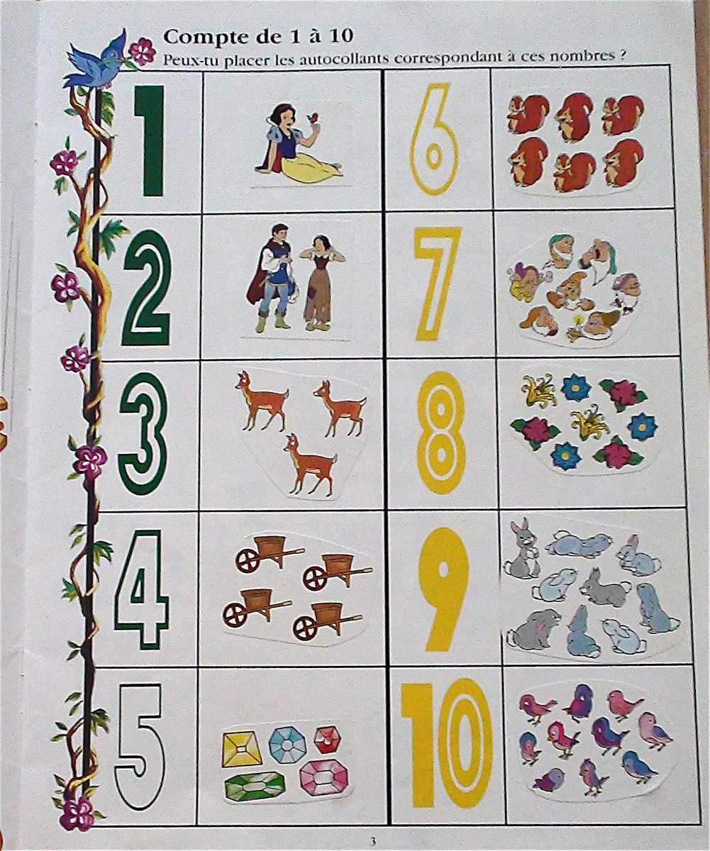 Filmic Light - Snow White Archive: French-Language Math Book, 1997