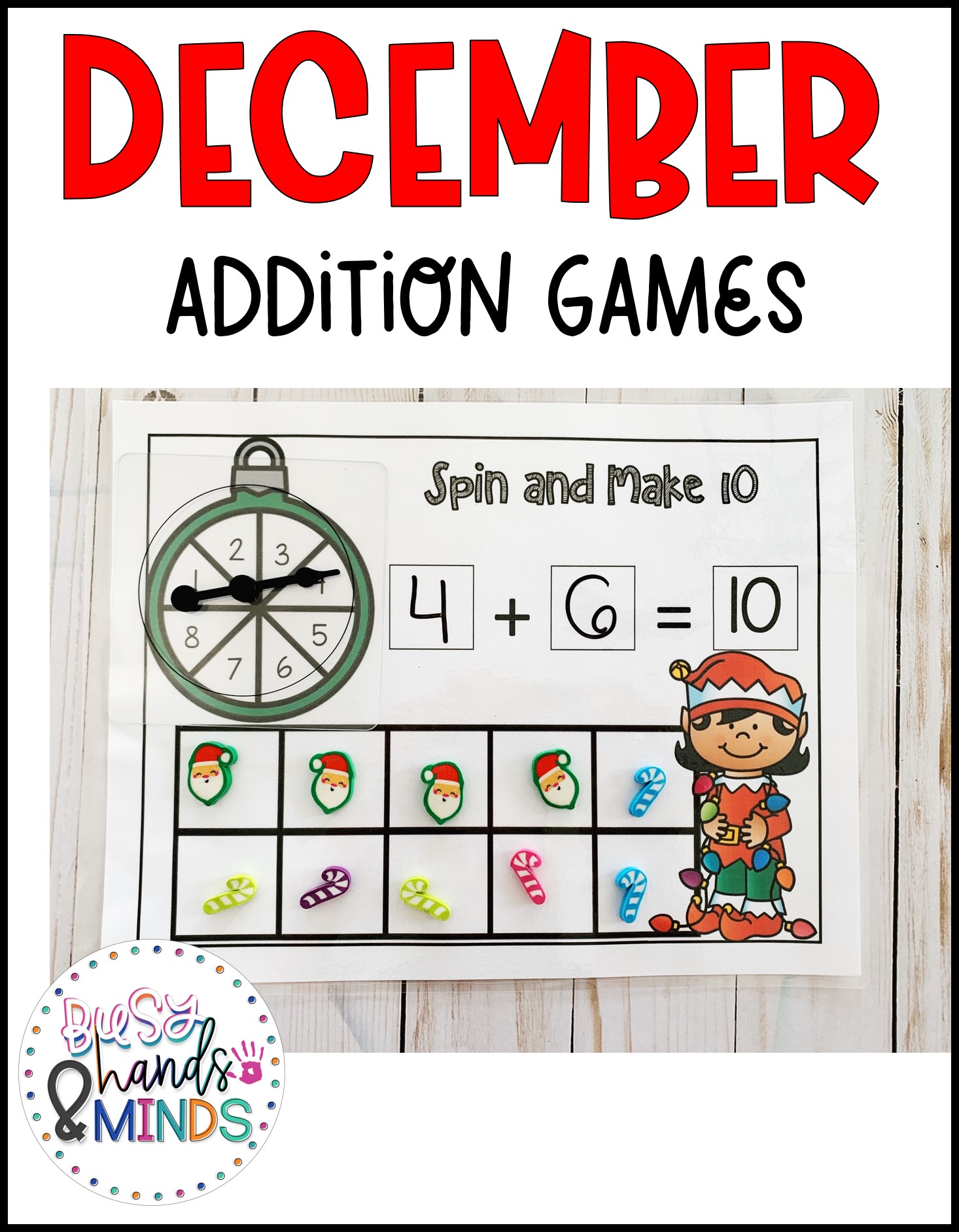 December Addition Games | Busy Hands and Minds