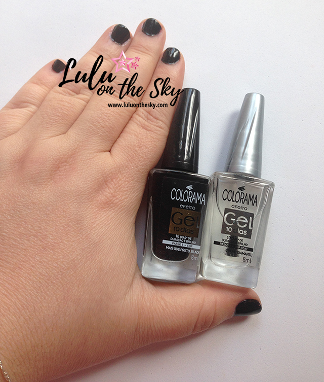 Lulu on the sky: Esmalte Colorama efeito gel Mais que preto, black
